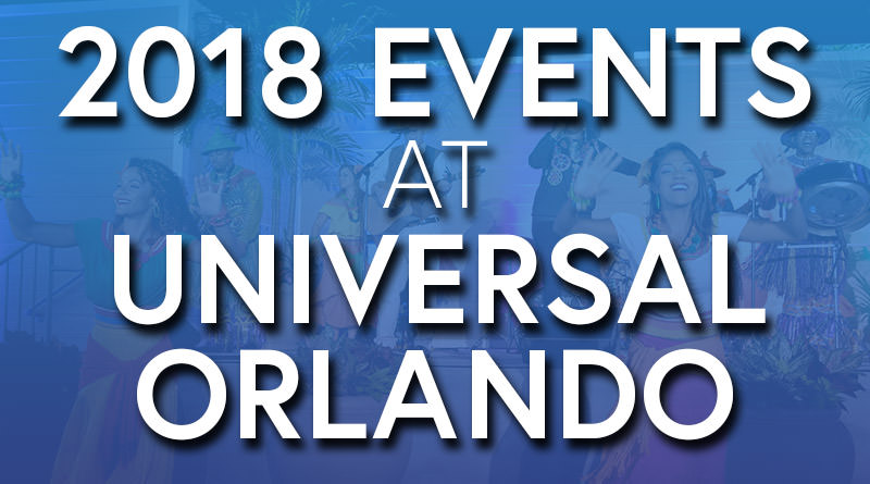 2018 Events at Universal Orlando