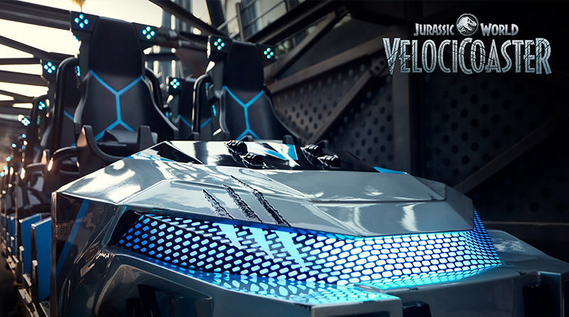 Jurassic World VelociCoaster Ride Vehicle Revealed