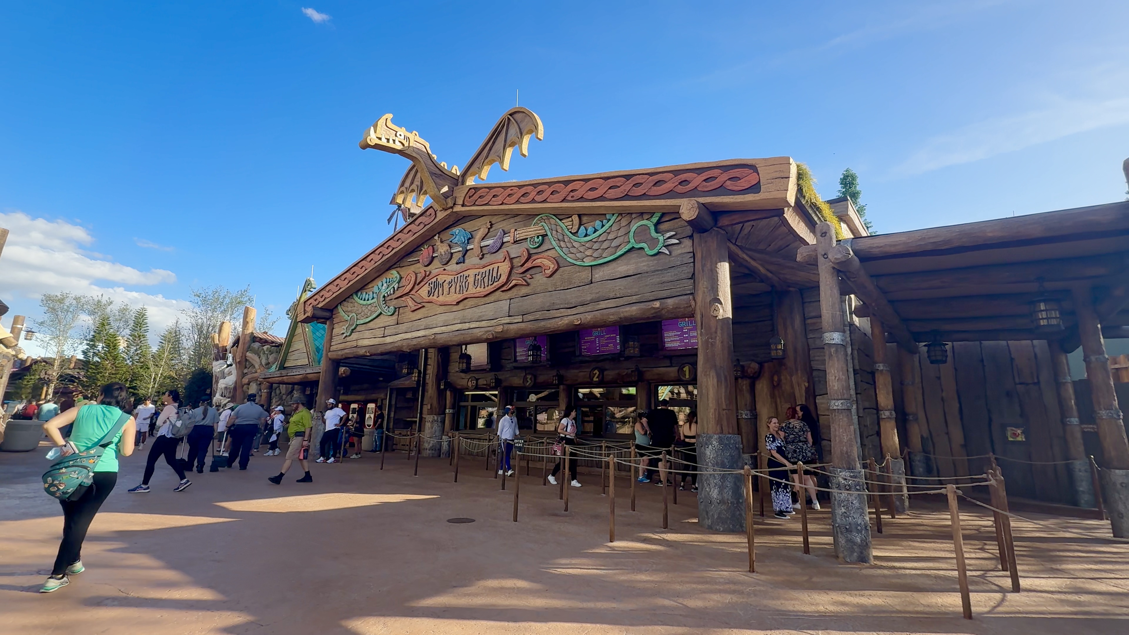 Spit Fyre Grill in How to Train Your Dragon – Isle of Berk at Epic Universe